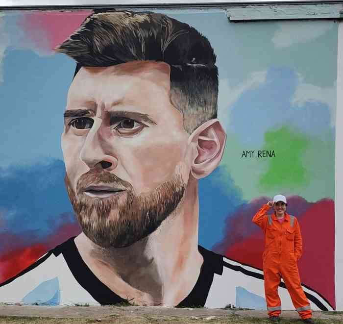 Un nuevo mural de Amy Rena: el color eterno del gol | Lujan Hoy